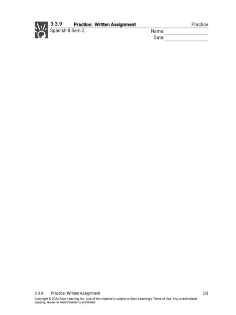 339 Practice Written Assignment Practice Pdf Linguistic