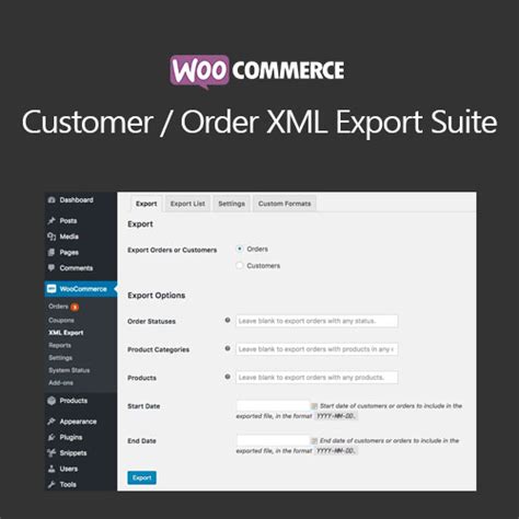 Woocommerce Customerorder Xml Export Suite Gplrockcom
