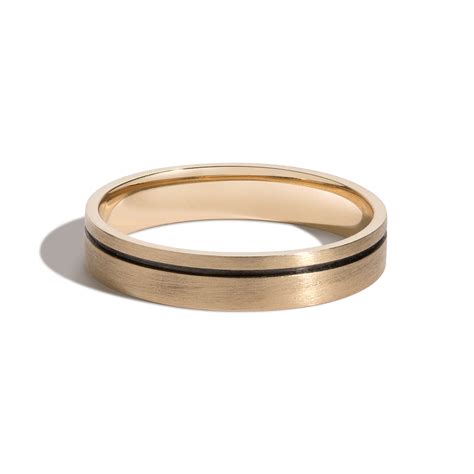 Black Rhodium Mens Wedding Bands