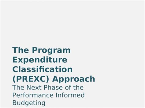 PPT Program Expenditure Classification DOKUMEN TIPS