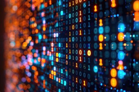 Premium Photo D Rendering Of Digital Binary Code Network Conveying Connectivity