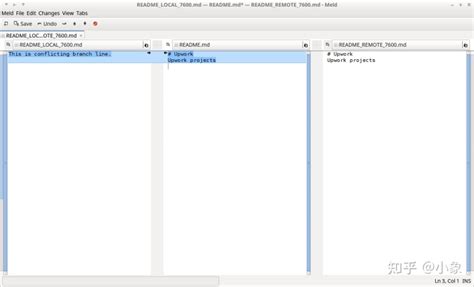 Git——解决 Git 中的合并冲突 知乎