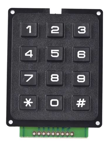 Teclado Matricial 12 3x4 Botões Arduino Pic Microcontrolador Mercadolivre