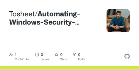 GitHub Tosheet Automating Windows Security Batch Script