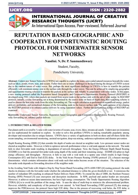Reputation Based Geographic And Cooperative Opportunistic Routing Protocol For Underwater Sensor
