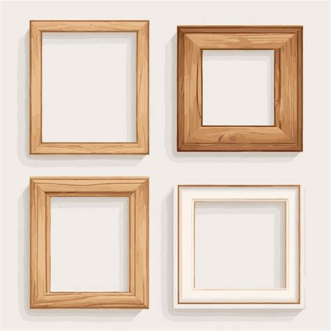 Premium Vector Rustic Wooden Frame