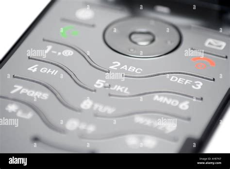 Cell Phone Keypad Close View Stock Photo Alamy