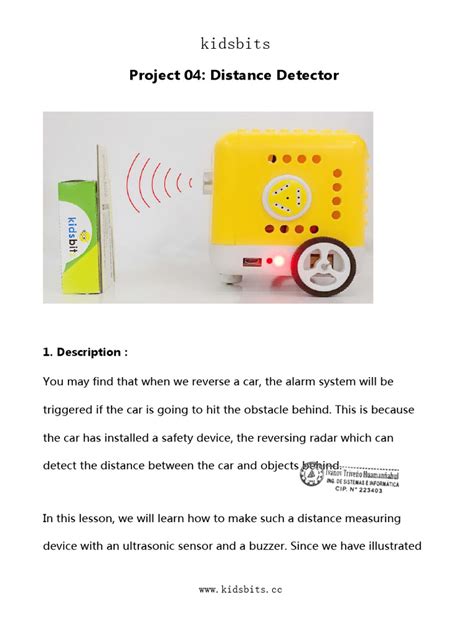 Project 04 Distance Detector Pdf Ultrasound Sensor