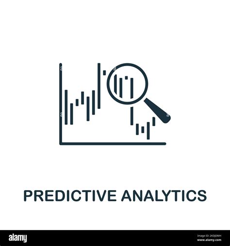 Predictive Analytics Icon Monochrome Simple Business Intelligence Icon