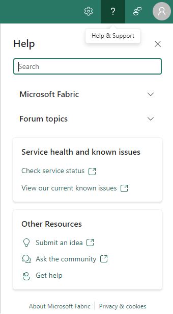 Solved Fabric Community Posts Are Now Available In The Fabric Help Pane Microsoft Fabric Blog