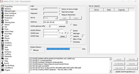 phbot different view and proxy c10 error testing projecthax