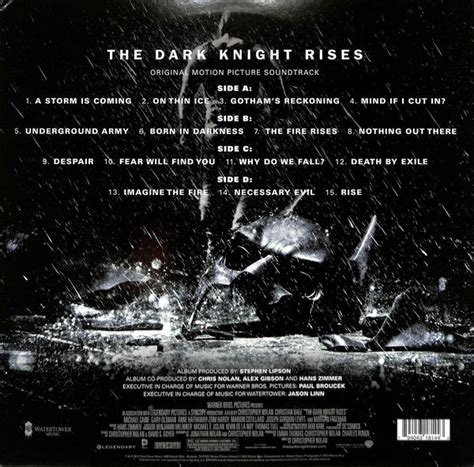 The Dark Knight Rises Original Motion Picture Soundtrack By Hans