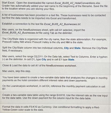 Solved Start Excel Open The Downloaded File Named