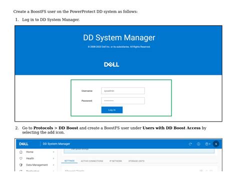 Creating A Boostfs User Dell Data Domain Boost File System