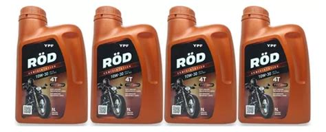 Pack X4 Aceite Ypf Rod 10w30 Semisintetico 4t Moto Cuatri Envío Gratis