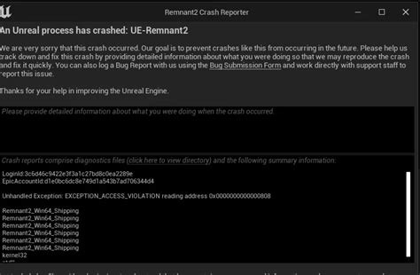 Still Crashing Randomly After Patch Rremnantgame