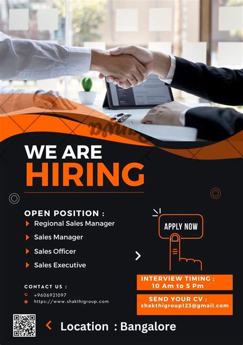 Sai Advaith D S On Linkedin Immediate Hiring Shakthi Group Of Company