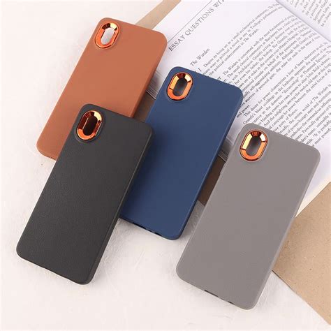 خرید قاب چرمی ژله ای سامسونگ A01 Core A3 Core دور محافظ متال