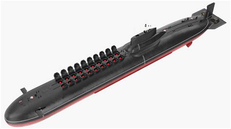 Russian Typhoon Class Submarine Model Turbosquid 2027785