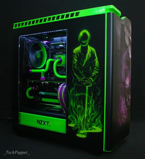 case mod friday the riddler custom gaming computer custom computer
