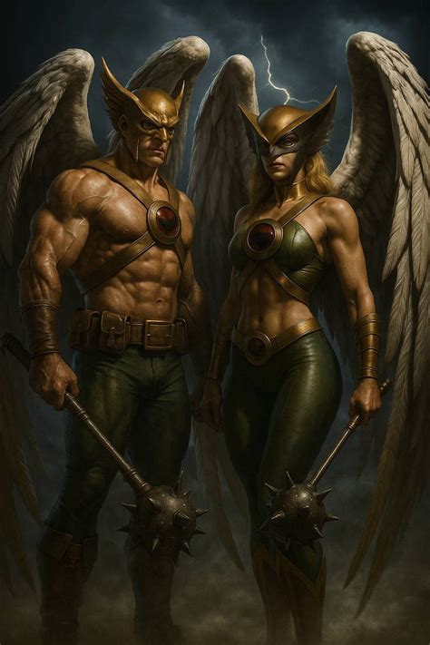 Hawkgirl And Hawkman Dc Comics By Jacksonciccone1800 On Deviantart