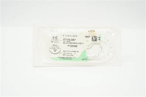 Ethicon 1667 4 0 Ethilon Nylon Stre Ps 2 19mm 38c Reverse Cutting