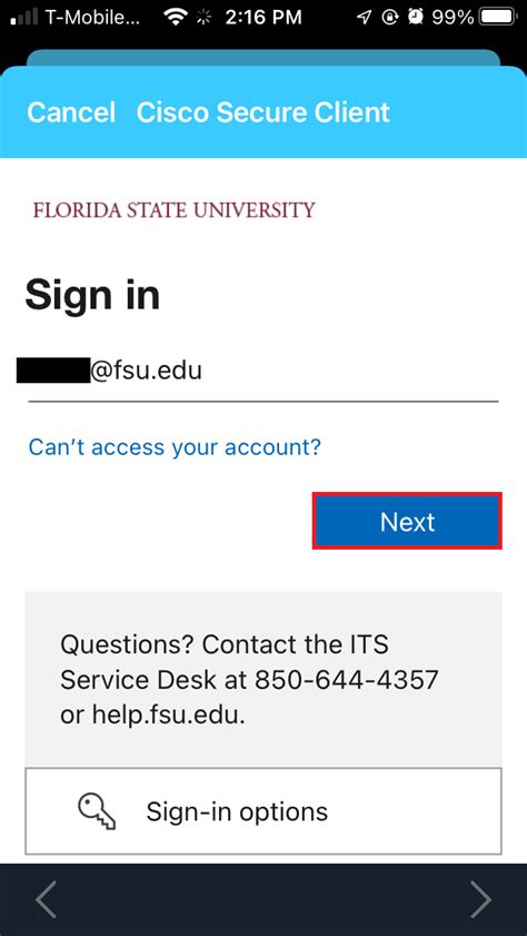 How Do I Sign Into The Cisco Anyconnect Vpn Client On My Mobile Device
