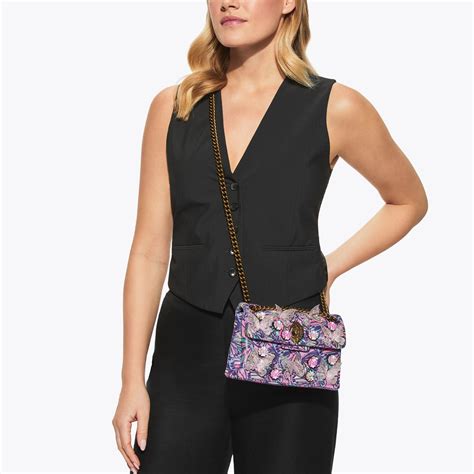 Mini Kensington Butterfly Lilac Butterfly Cross Body Bag By Kurt Geiger