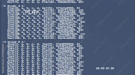 Fake Vhs Tape A Simple Source Code Scrolling Animation Scrambled Text From Public Domain