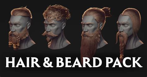 Hair And Beard Pack Characters Unity Asset Store