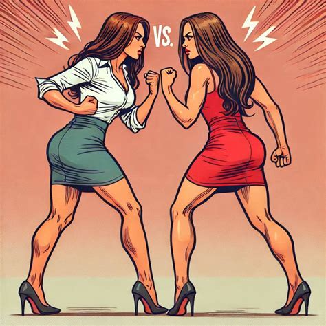 Cartoon Catfight 8 By Entrophication On Deviantart