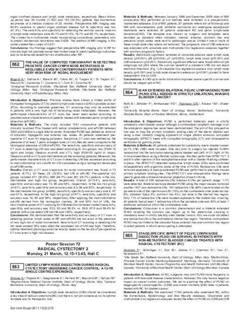 Pdf 865 Stage Specific Impact Of Pelvic Lymph Node Dissection Plnd