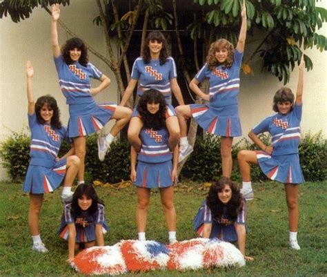 1984 Hollywood Hills Jv Cheer Squad In 2024 Cheer Outfits
