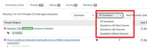 Manage Questions And Answers Higher Logic