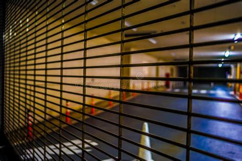 Stainless Steel Shutter Gate Stock Image Image Of Measures Nets