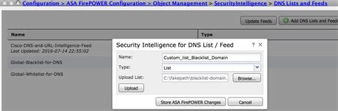 Configure Domain Based Security Intelligence DNS Policy In FirePOWER Module With ASDM On Box