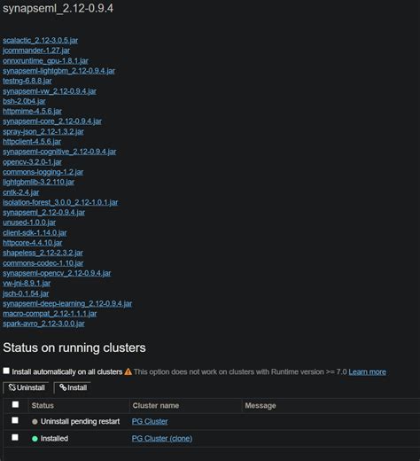 Unable To Install In Databricks · Issue 1287 · Microsoftsynapseml