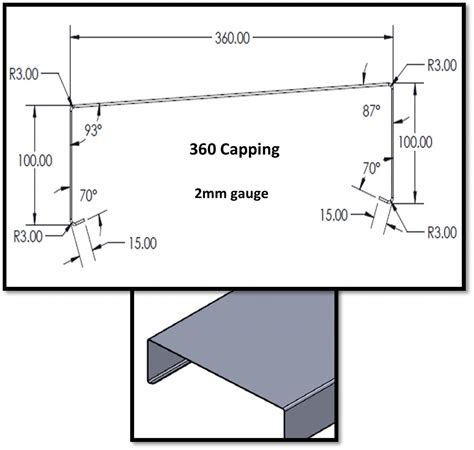 Aluminium Capping System Straight Lengths Xt Cap S
