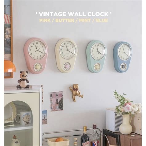 Vintage Wall Clock Interior Wall Clock By Liberteco Shopee Philippines