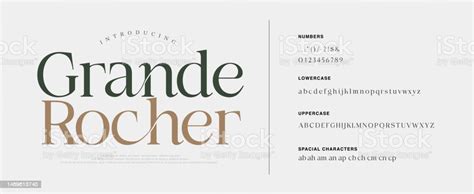 럭셔리 산세리프 알파벳 문자 글꼴과 숫자 클래식한 레터링 미니멀한 패션 타이포그래피 장식 웨딩 글꼴과 로고 벡터 일러스트 레이 션 알파벳에 대한 스톡 벡터 아트 및 기타