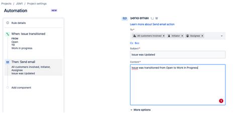 How To Disable Customer Notifications For A Specific Transition Jira Atlassian Documentation