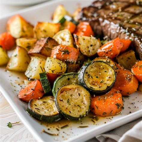 Garlic Herb Roasted Vegetables Krystels Cooking