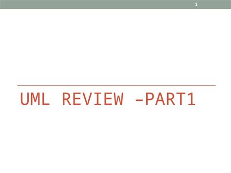 PPT UML REVIEW PART Introduction What Is UML Visual Modelling Language UML Is A Language