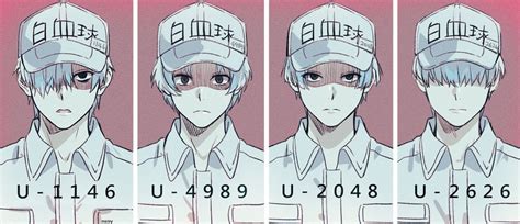 White Blood Cell U 1146 U 4989 U 2626 And U 2048 Hataraku Saibou