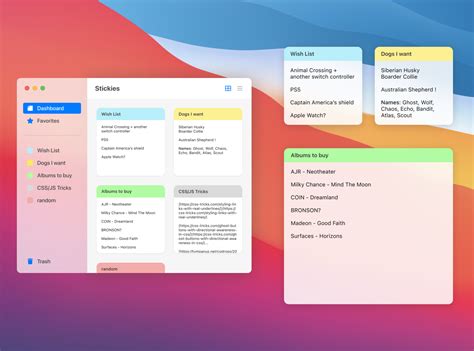 Stickies Macos Big Sur App Inspired By Swiftui By Andrew Gray On Dribbble