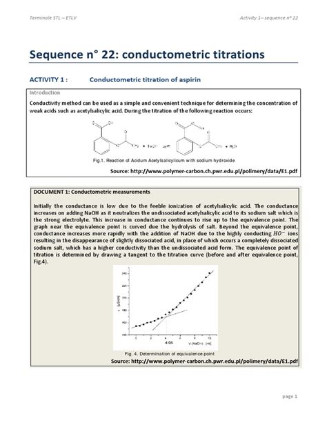Aspirin Pdf Titration Chemistry