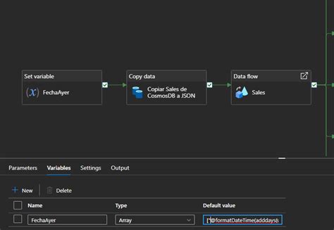 How Can I Set Yesterday In A Variable Azure Data Factory Stack