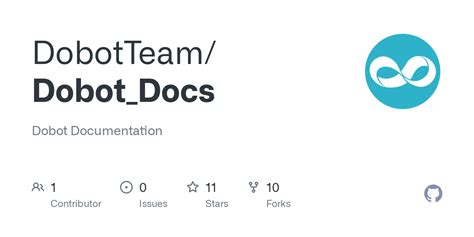 Github Dobotteam Dobot Docs Dobot Documentation