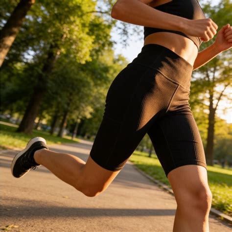 Skechers Shorts Skechers Womens Black Highrise Bike Shorts With
