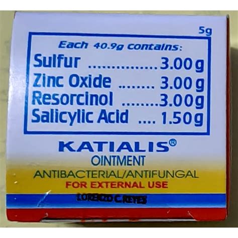 Katialis Ointment 5g Shopee Philippines